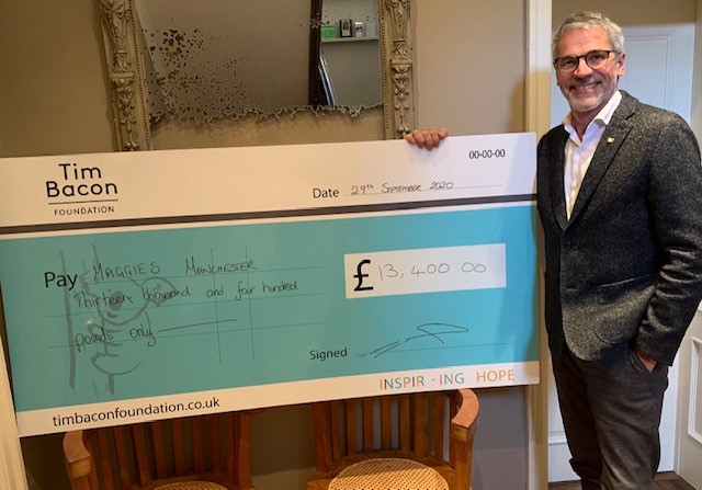 £13,400 Donated to Maggies Manchester for workshops - Tim Bacon Foundation