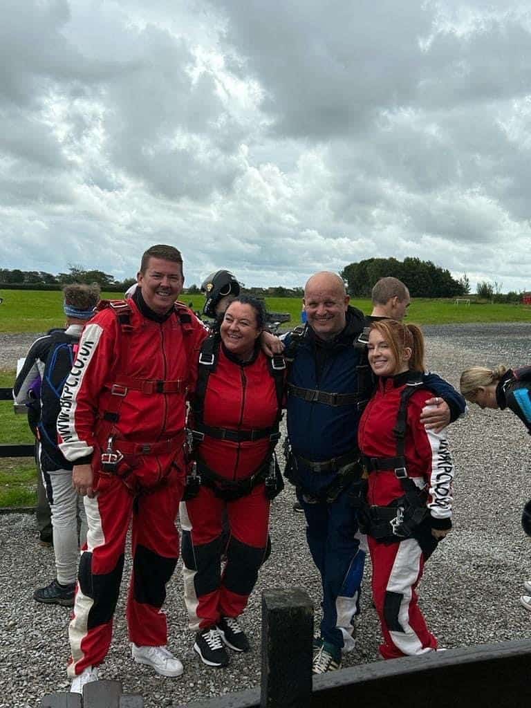 Team San Carlo Sky Dive for Breast Cancer UK - Tim Bacon Foundation