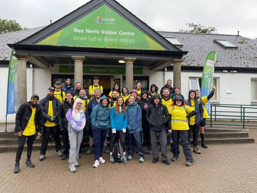 The Alchemist climb Ben Nevis - Tim Bacon Foundation