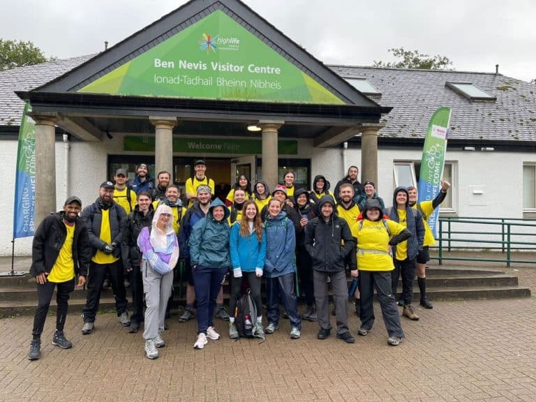 The Alchemist climb Ben Nevis - Tim Bacon Foundation